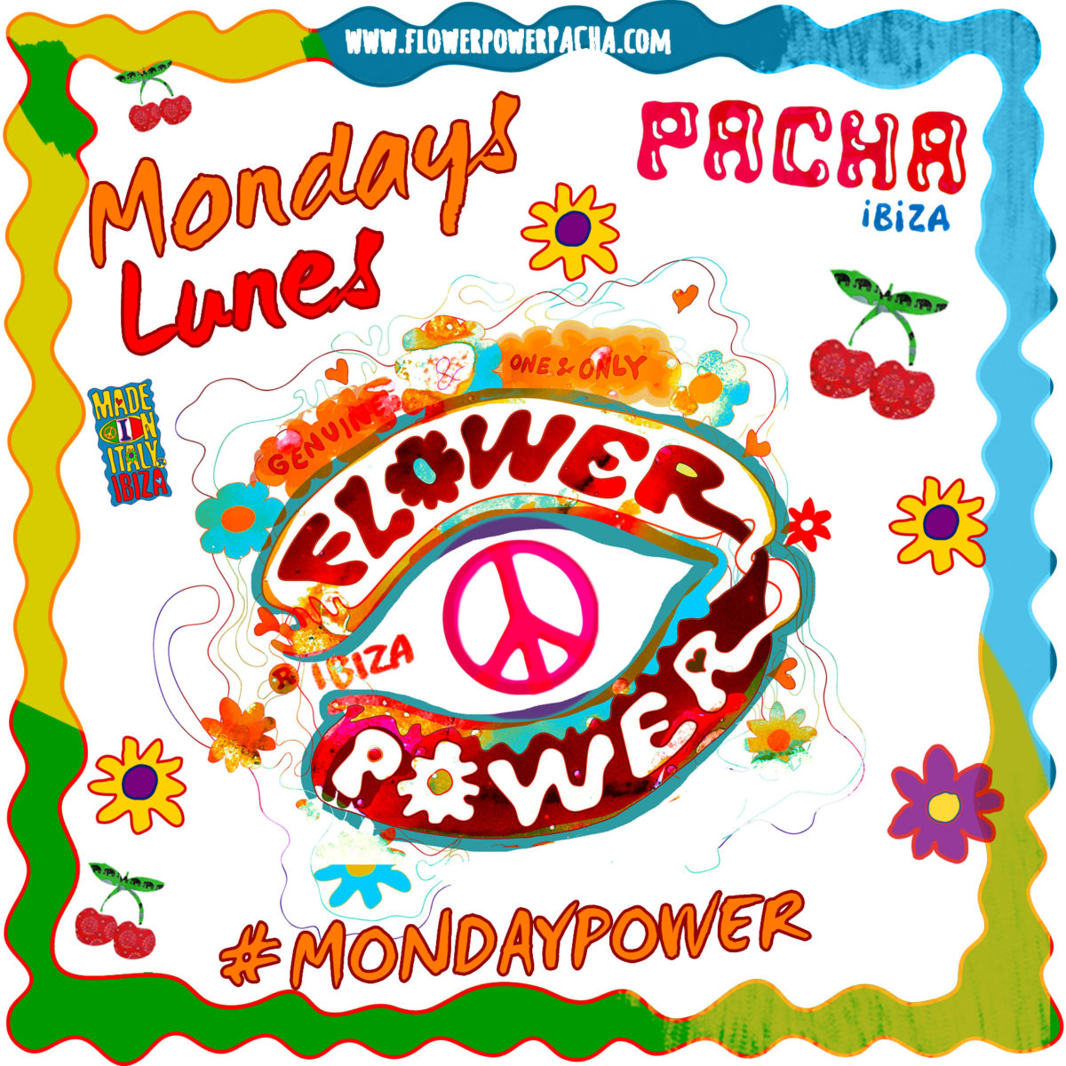 Flower Power announces the opening party 2016 at Pacha Ibiza and also ...