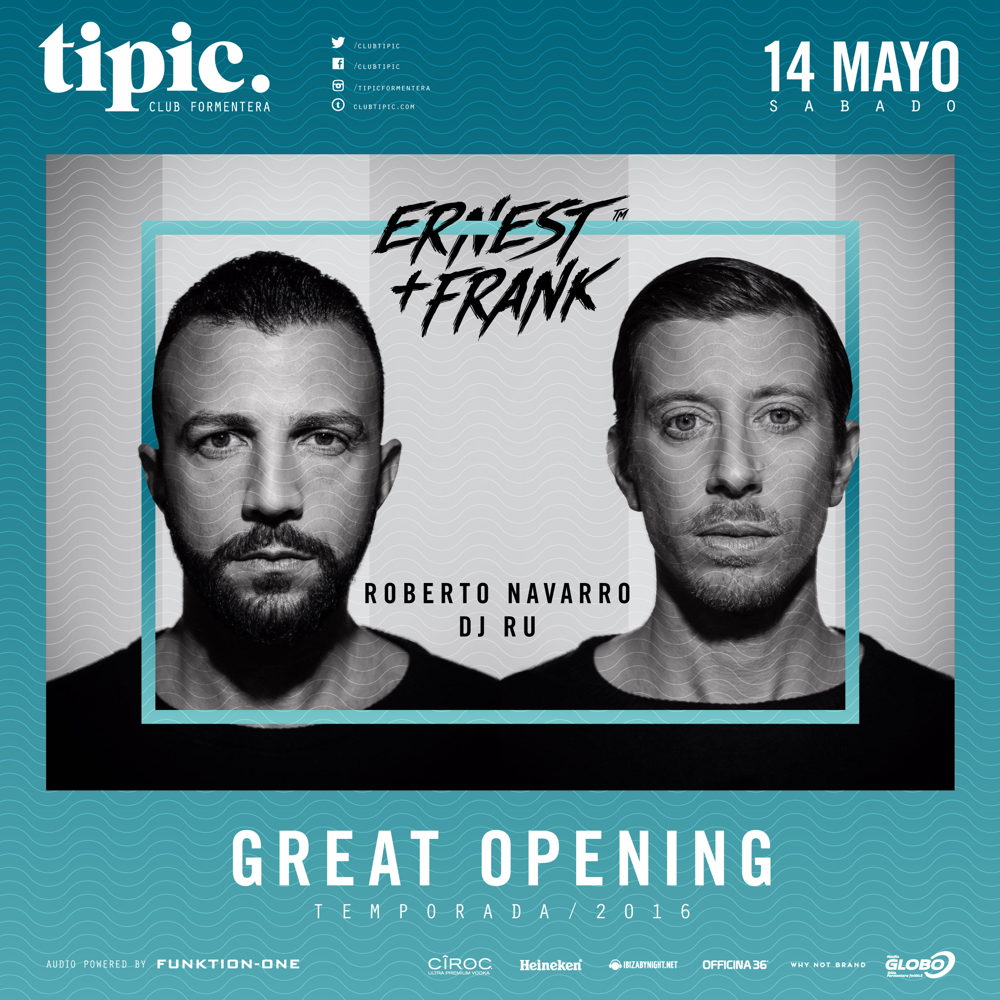 Tipic Formentera announces the “Great opening ” with Ernest + Frank ...