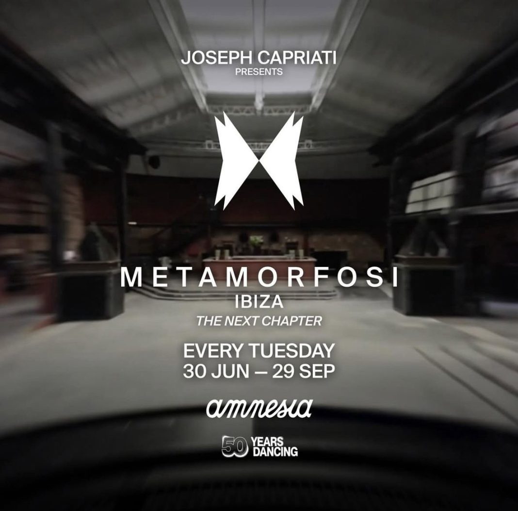 Ibiza 2026: Metamorfosi by Joseph Capriati moves to Amnesia! | Ibiza by ...