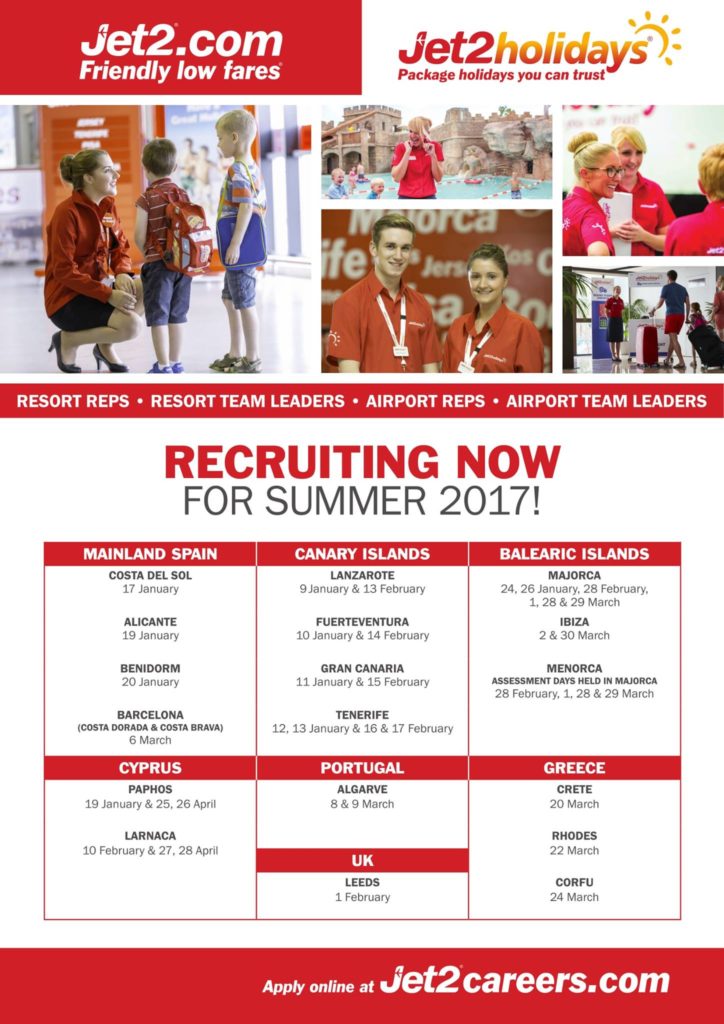 Job opportunities for Jet2.com in Ibiza, Barcelona, Alicante, Majorca ...