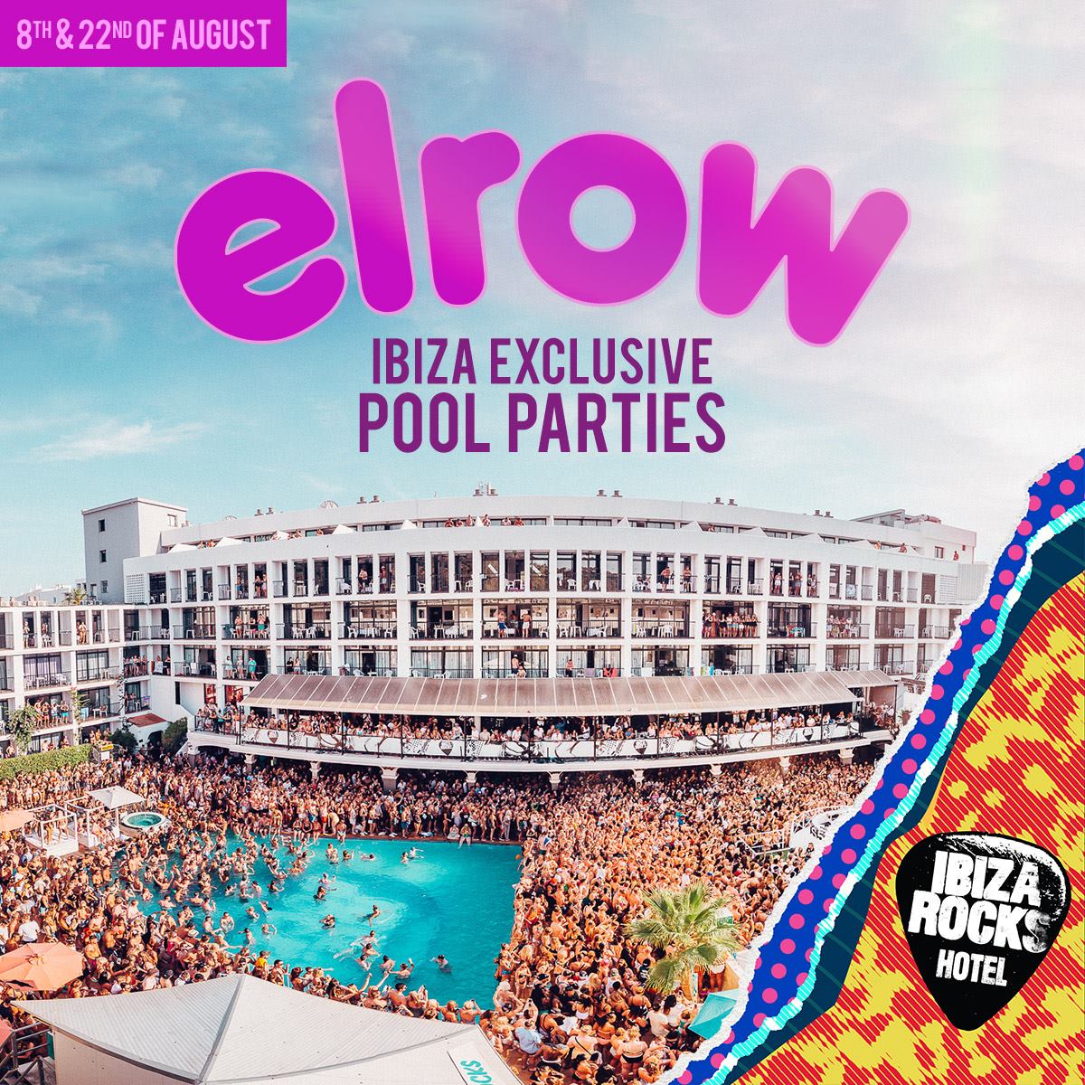 El Row announces two pool parties at Ibiza Rocks! | Ibiza by night