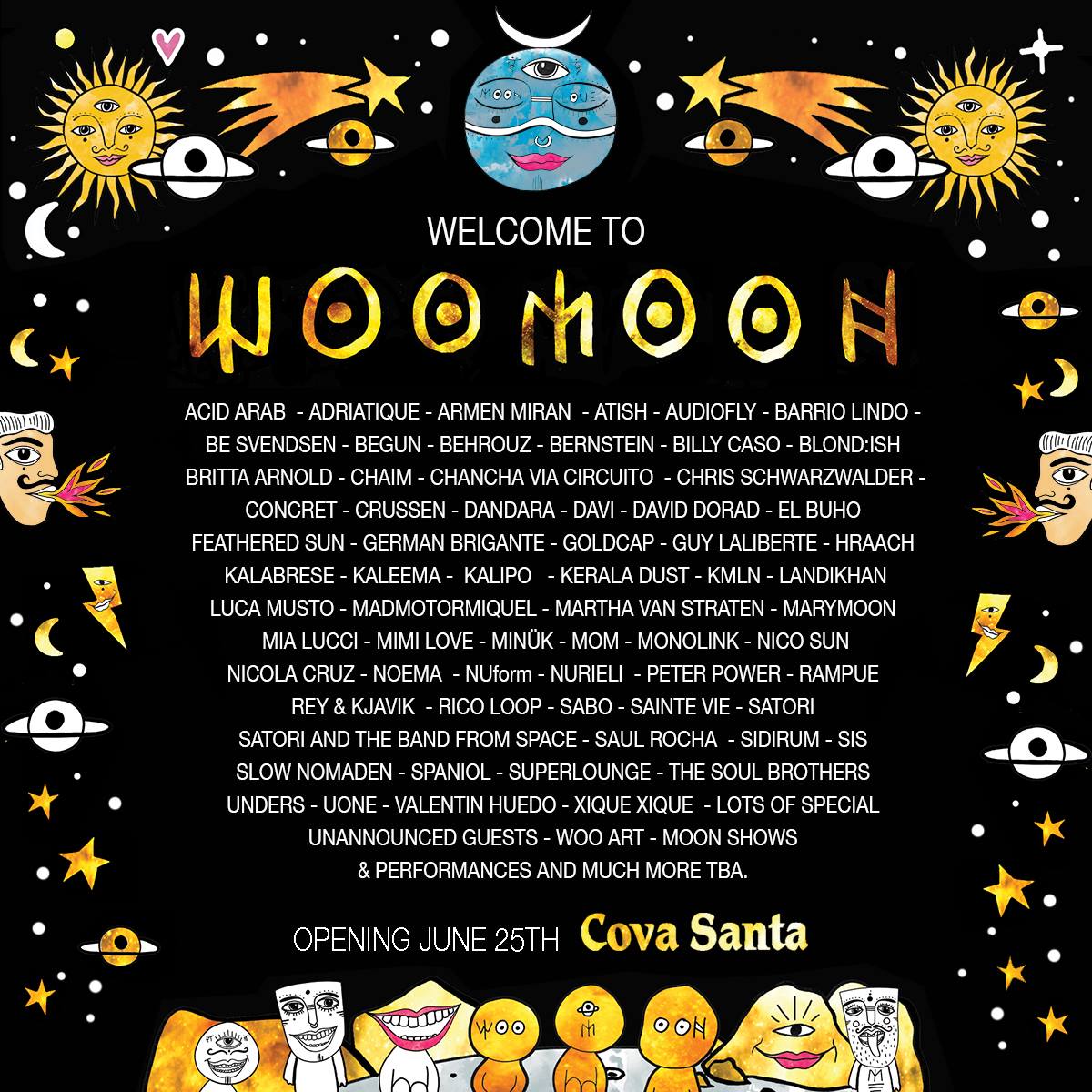 Woomoon at Cova Santa Ibiza: the opening party! | Ibiza by night