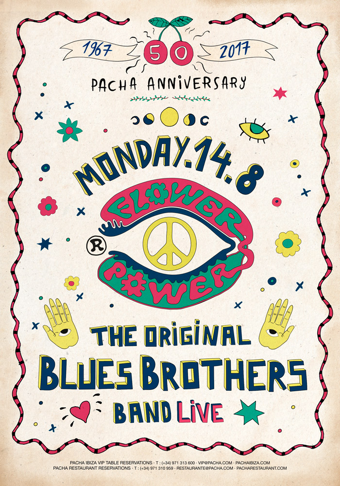 The original BLUES BROTHERS BAND live in FLOWER POWER by PACHA IBIZA ...