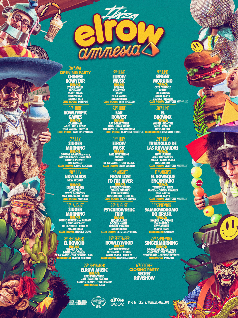 ELROW IBIZA announce full season listings for 2018! | Ibiza by night