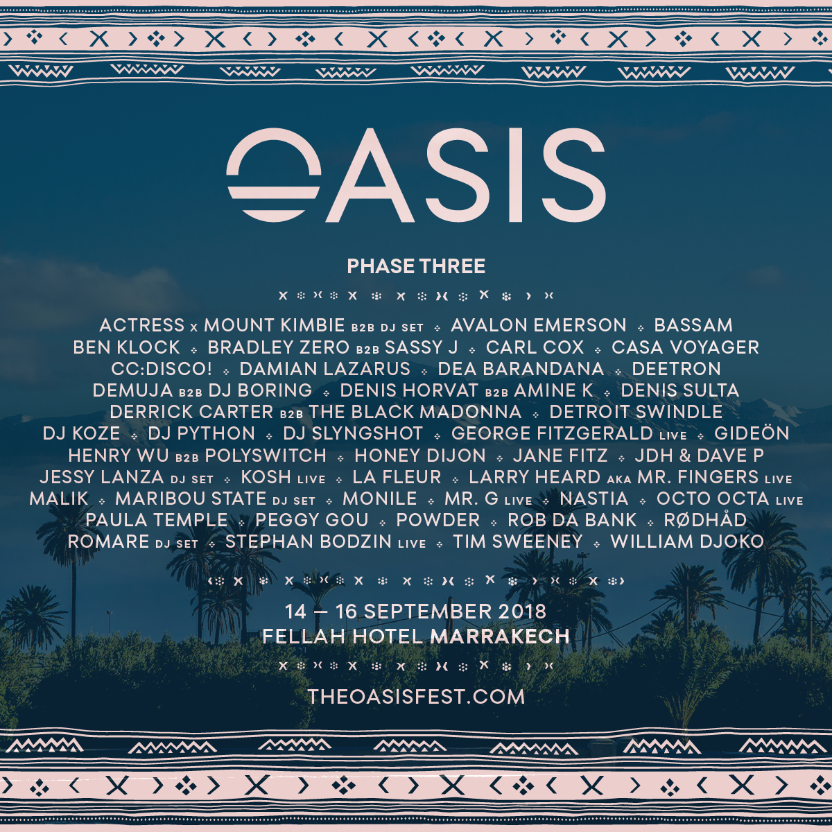 OASIS FESTIVAL announces more acts for 2018! | Ibiza by night