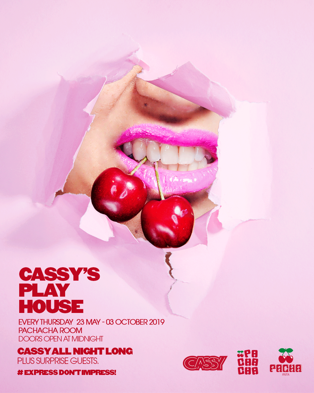 Cassy announces “Play House” at Pacha Ibiza. | Ibiza by night