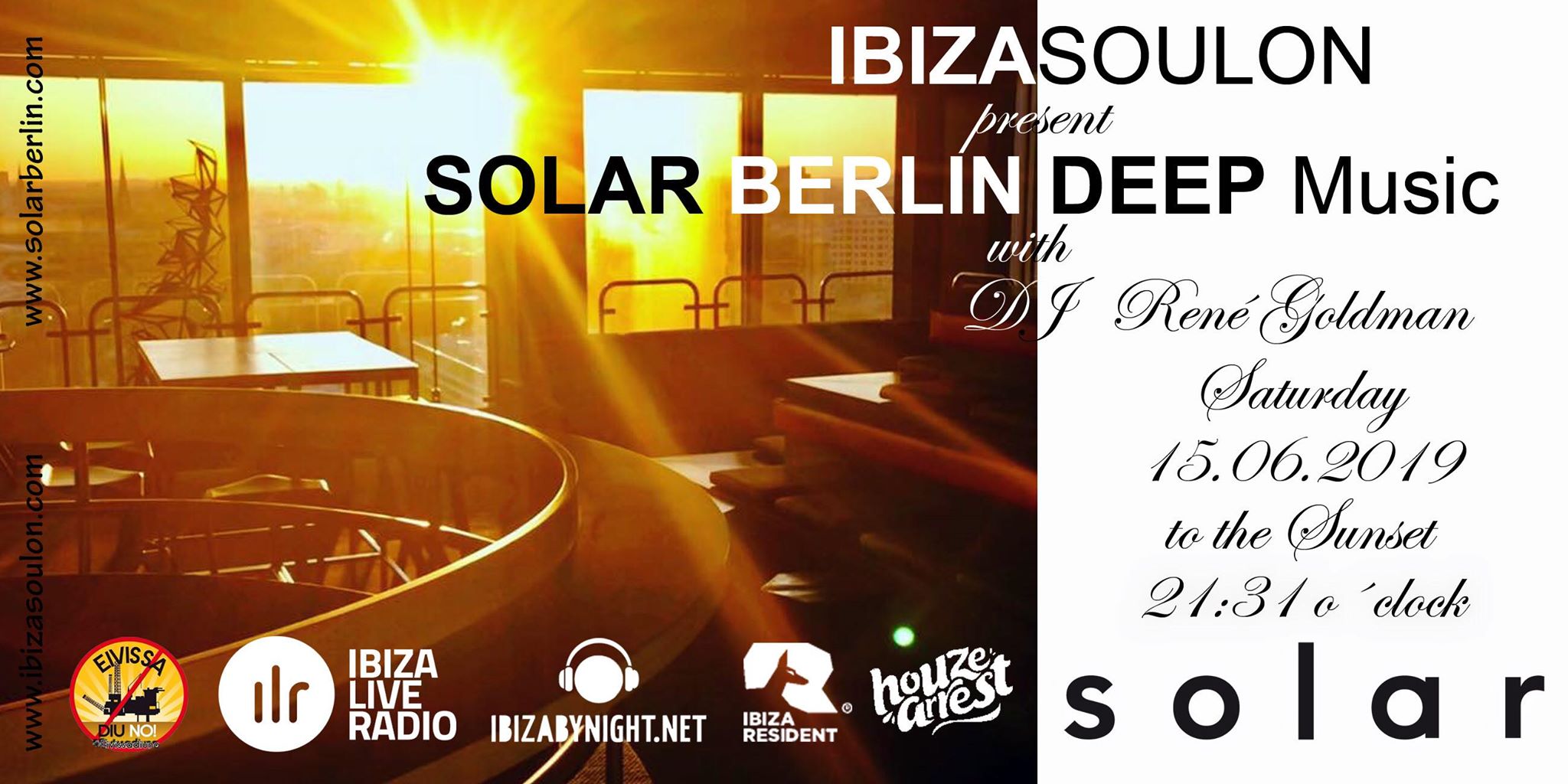 René Goldman & Ibiza Soulon are back at Solar Berlin! | Ibiza by night