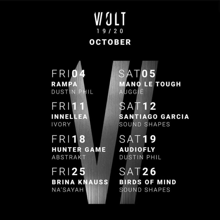 Volt Milano: the program of October 2019! | Ibiza by night