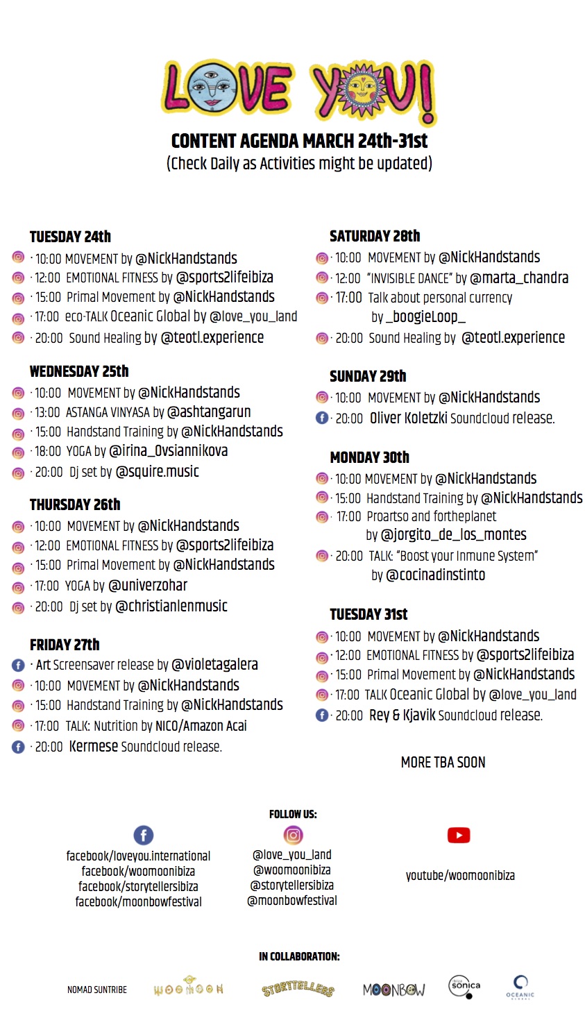 WooMooN & Storytellers presenta “LOVE YOU”! | Ibiza by night