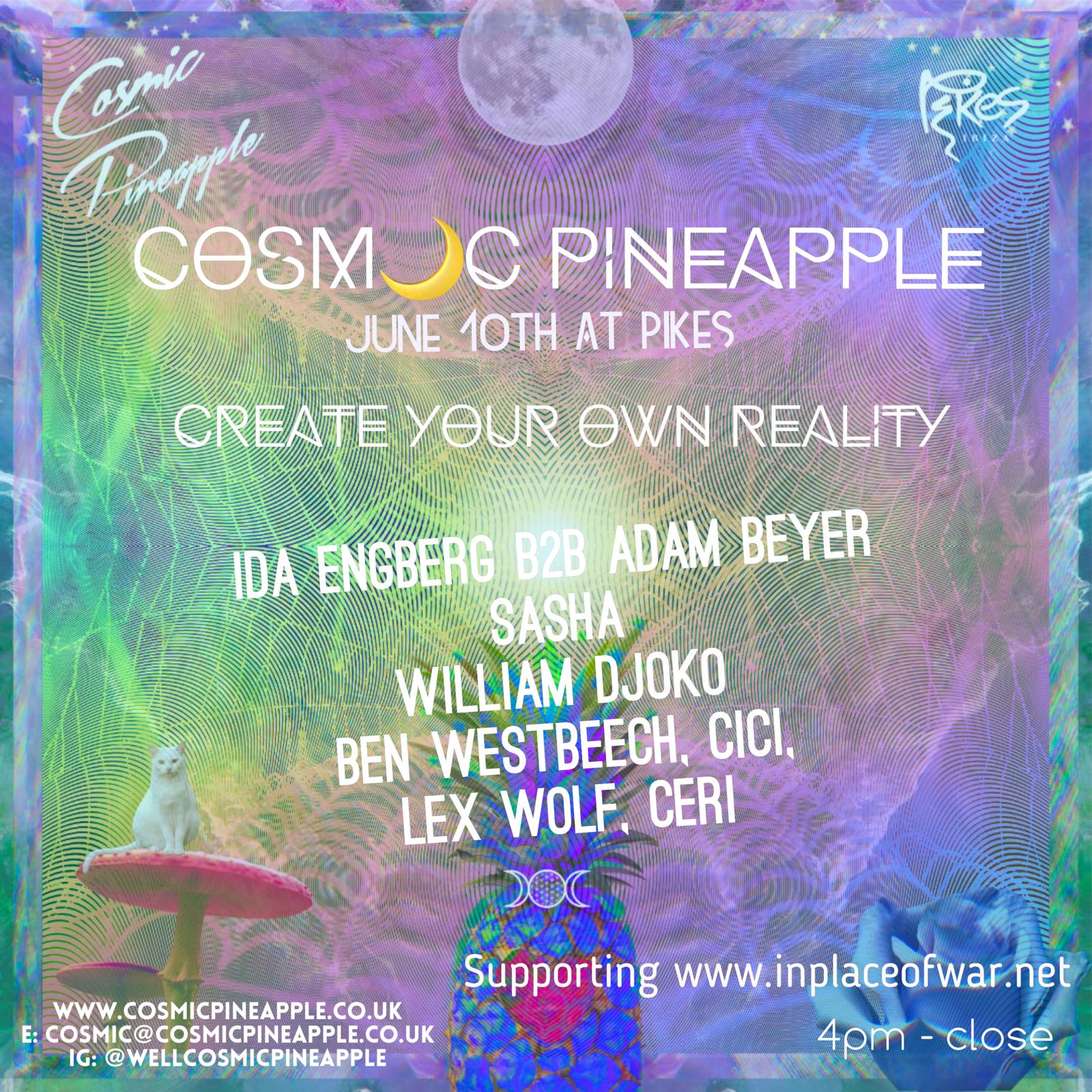 Pikes Hotel presents Cosmic Pineapple with a huge line up! | Ibiza by night
