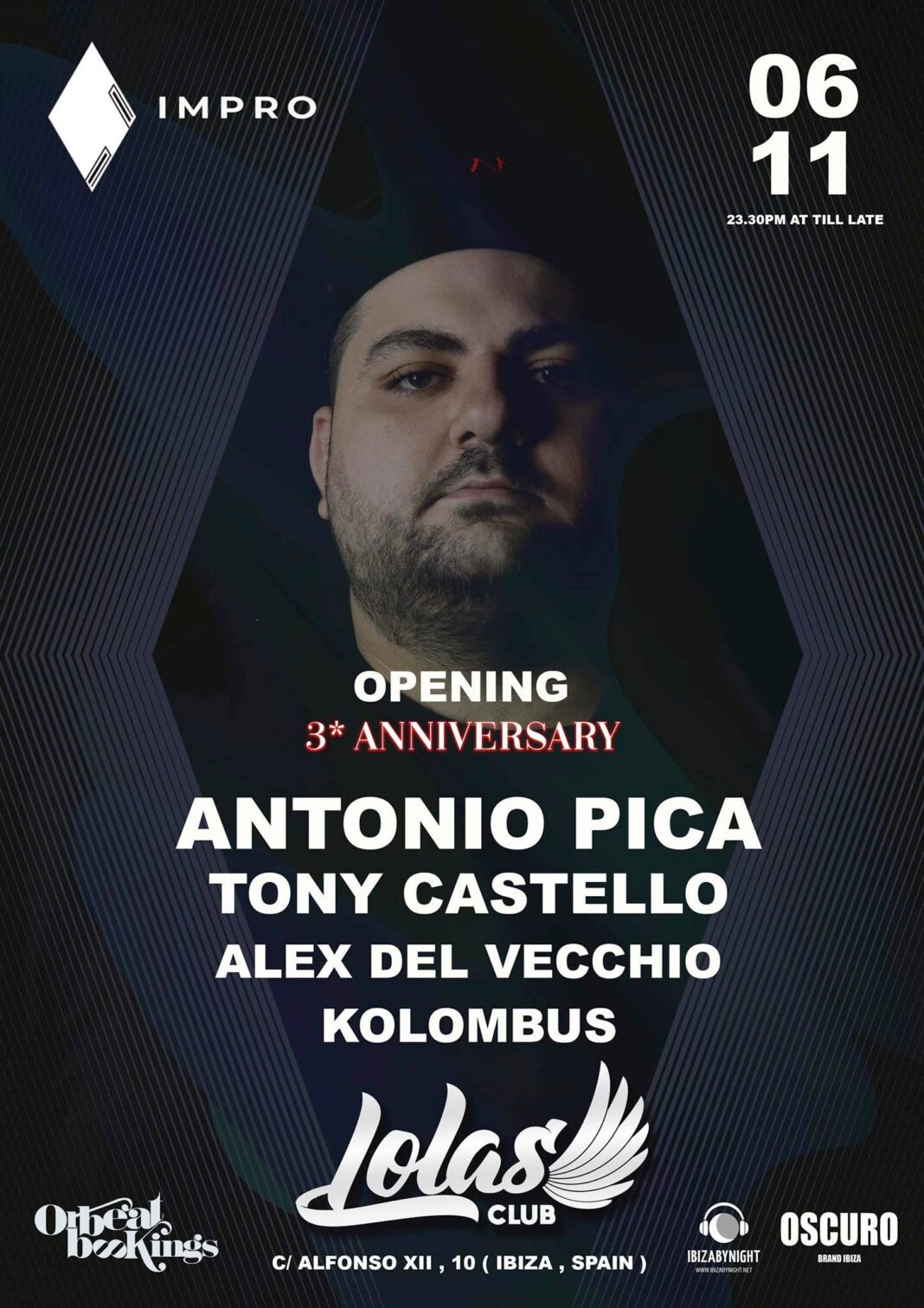 Impro Ibiza presents: Antonio Pica, Tony Castello, Alex Del Vecchio ...