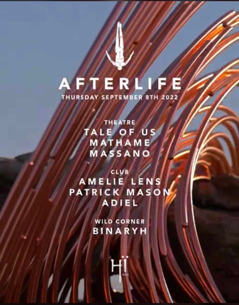 September 8th Afterlife at HÏ Ibiza hosts Tale Of Us, Mathame, Amelie ...