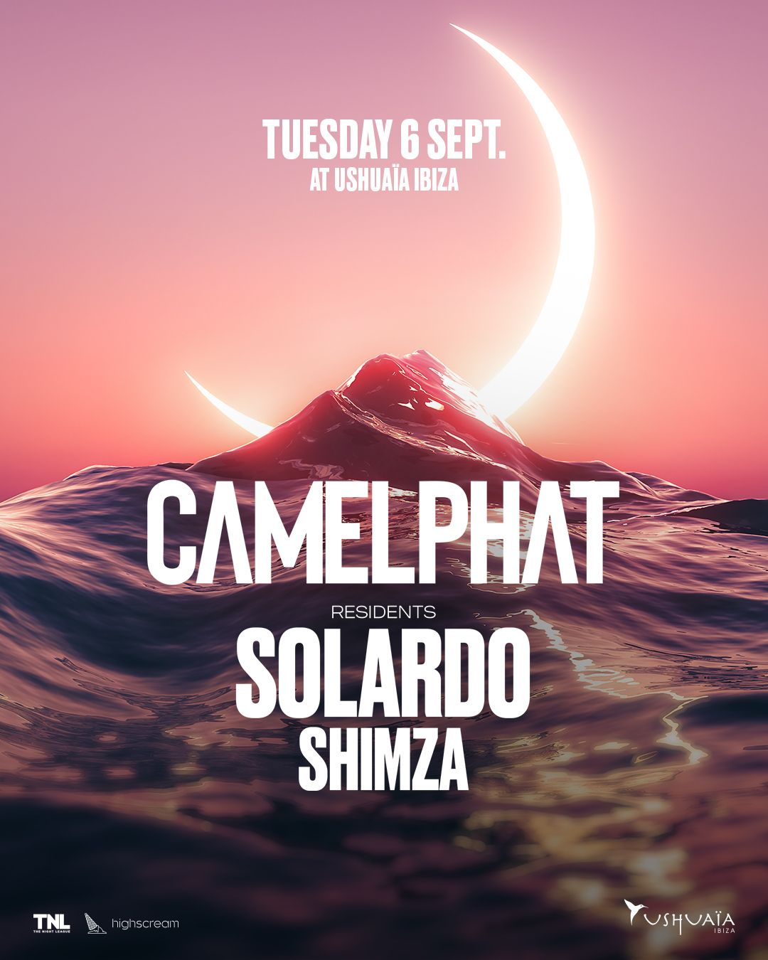 Ushuaïa Ibiza hosts Camelphat, Solardo, Shimza! | Ibiza by night