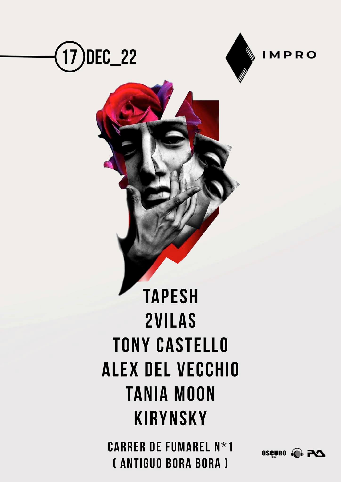 Impro Ibiza hosts Tapesh, 2Vilas, Tony Castello, Alex Del Vecchio ...