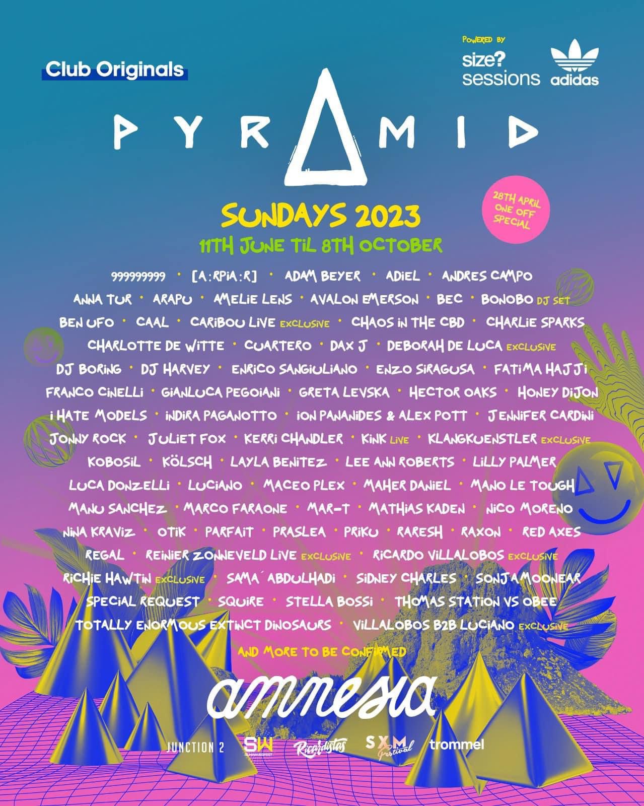 Pyramid at Amnesia Ibiza reveals season 2023 line up: Richie Hawtin ...