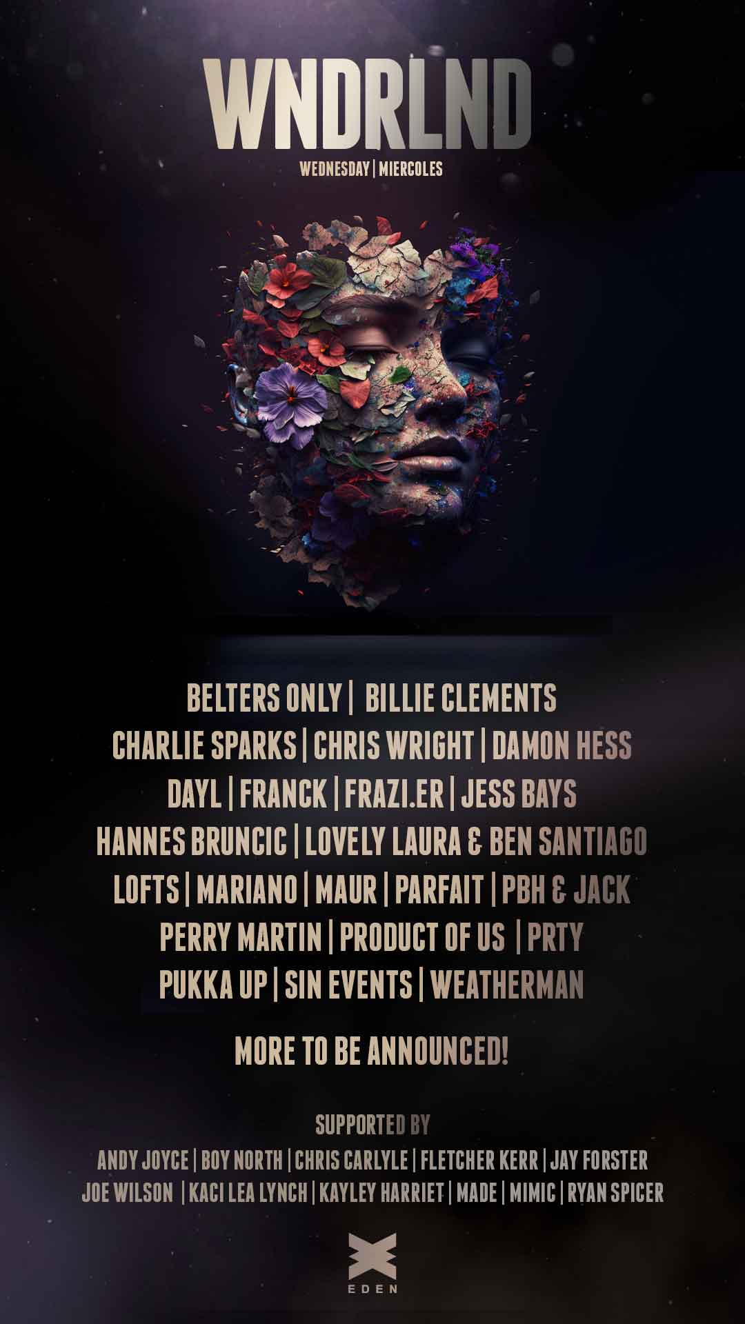 WNDRLND moves to Wednesdays at Eden Ibiza with immersive enchanted Garden Theme! | Ibiza by night