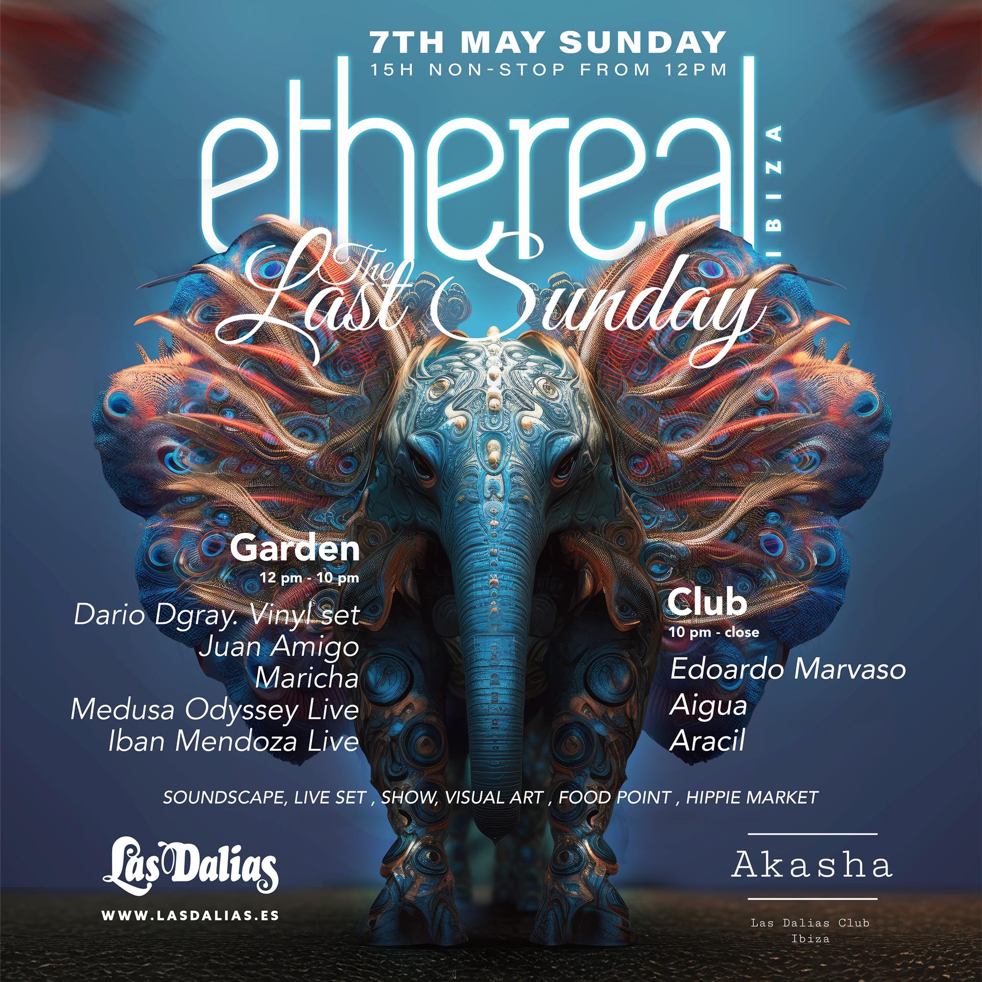 Las Dalias & Akasha Ibiza host Ethereal “The Last Sunday”! | Ibiza by night