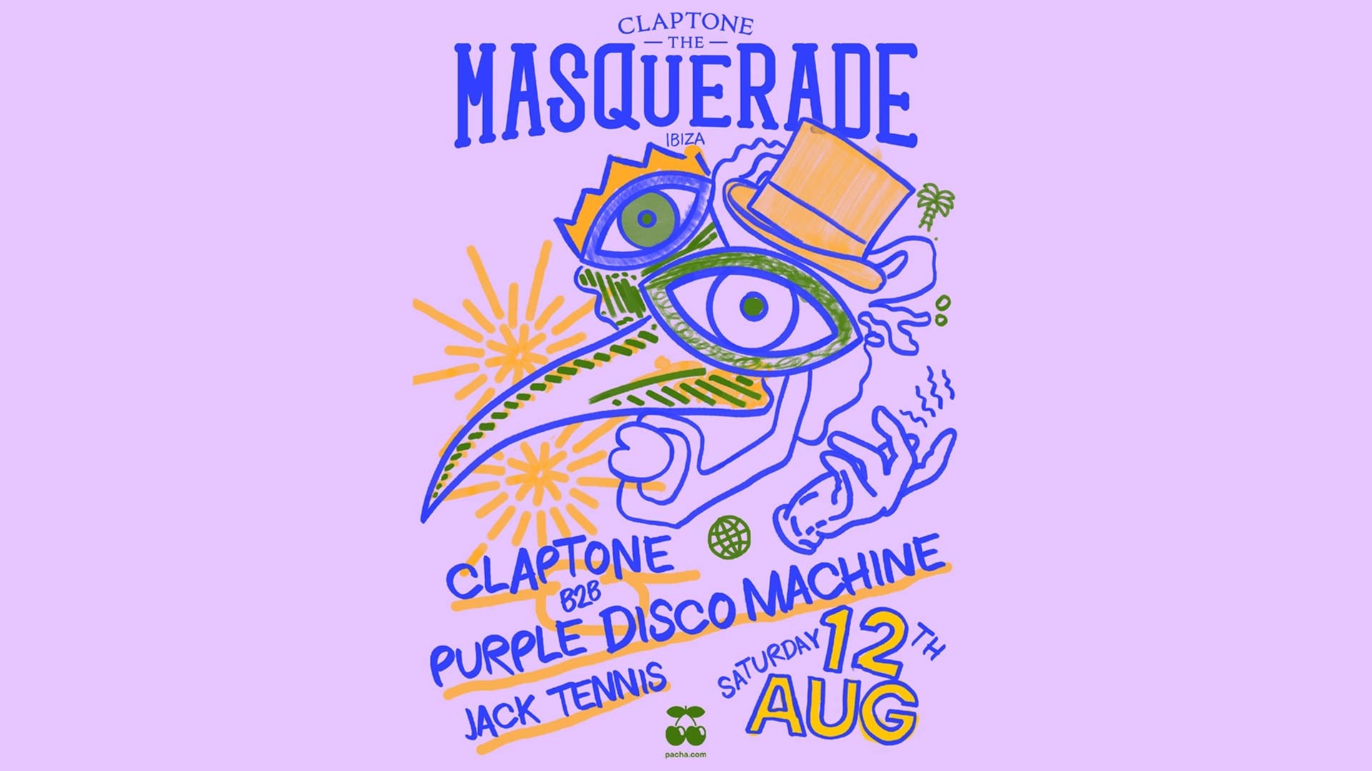 Pacha Ibiza Presents “masquerade” With Claptone B2b Purple Disco