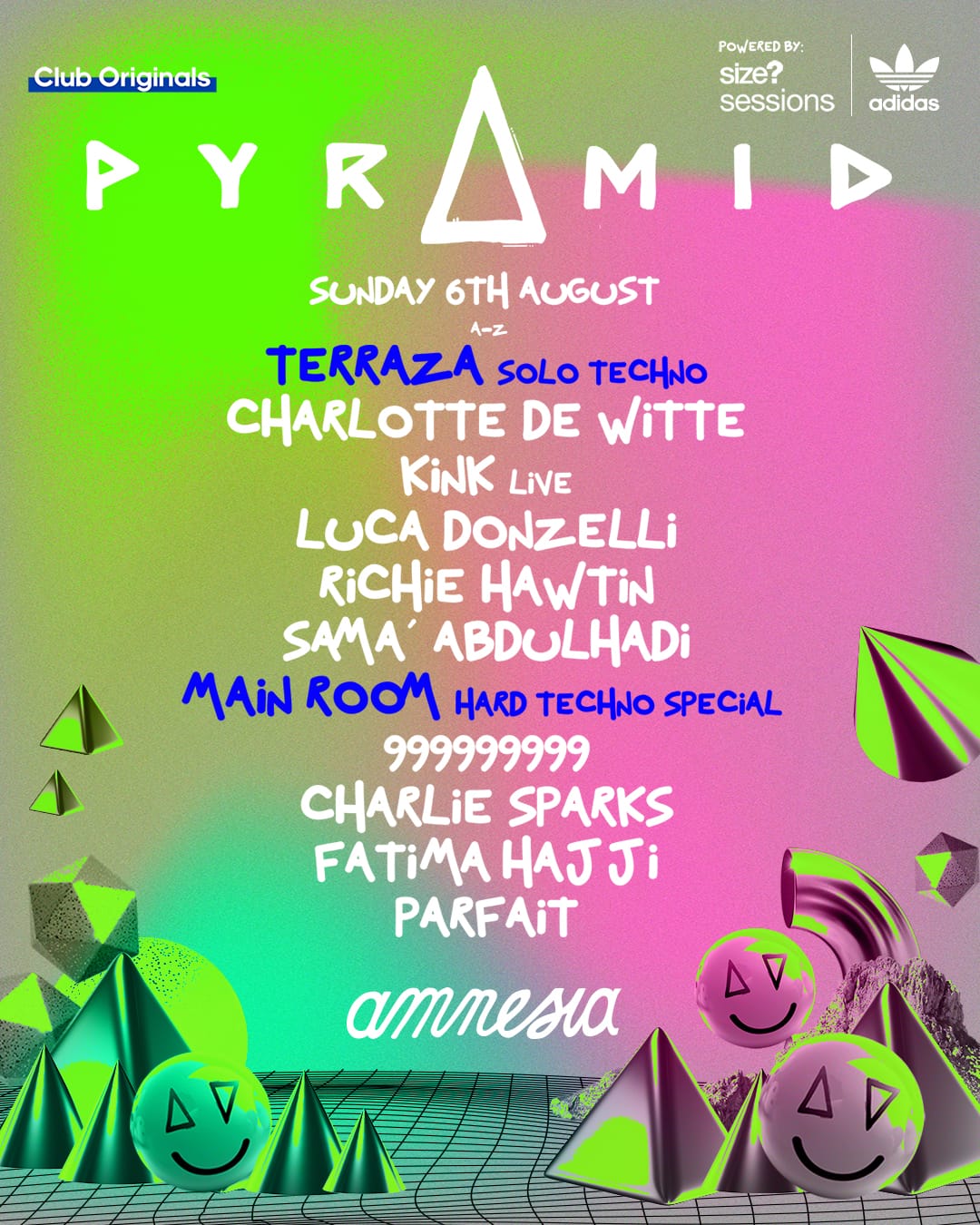 Pyramid Ibiza hosts Richie Hawtin, Charlotte De Witte, Kink (live ...