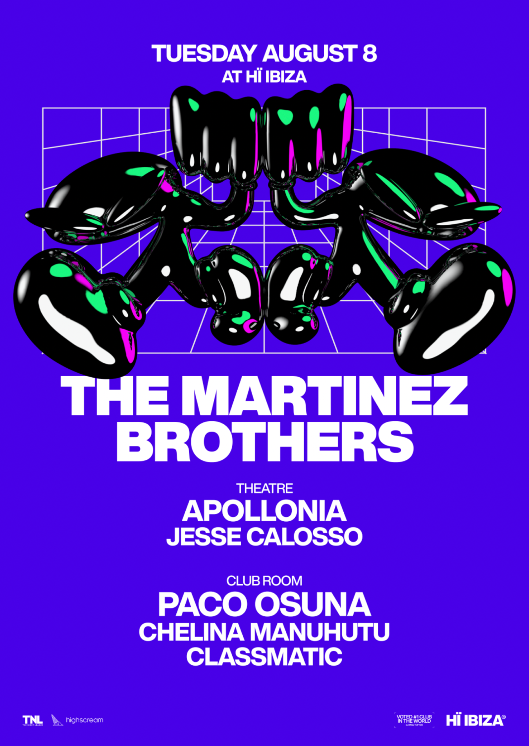 Hï Ibiza presents The Martinez Brothers, Paco Osuna, Apollonia, Chelina ...