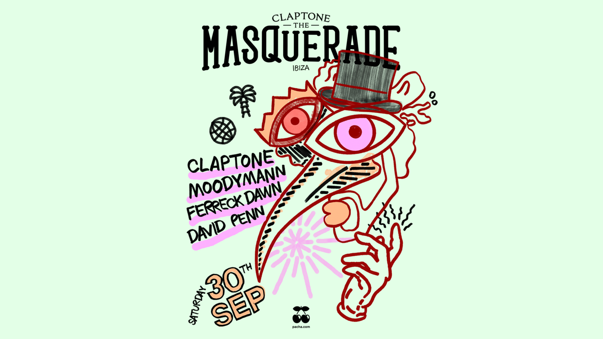 Masquerade by Claptone at Pacha Ibiza hosts also Moodymann, Ferreck ...