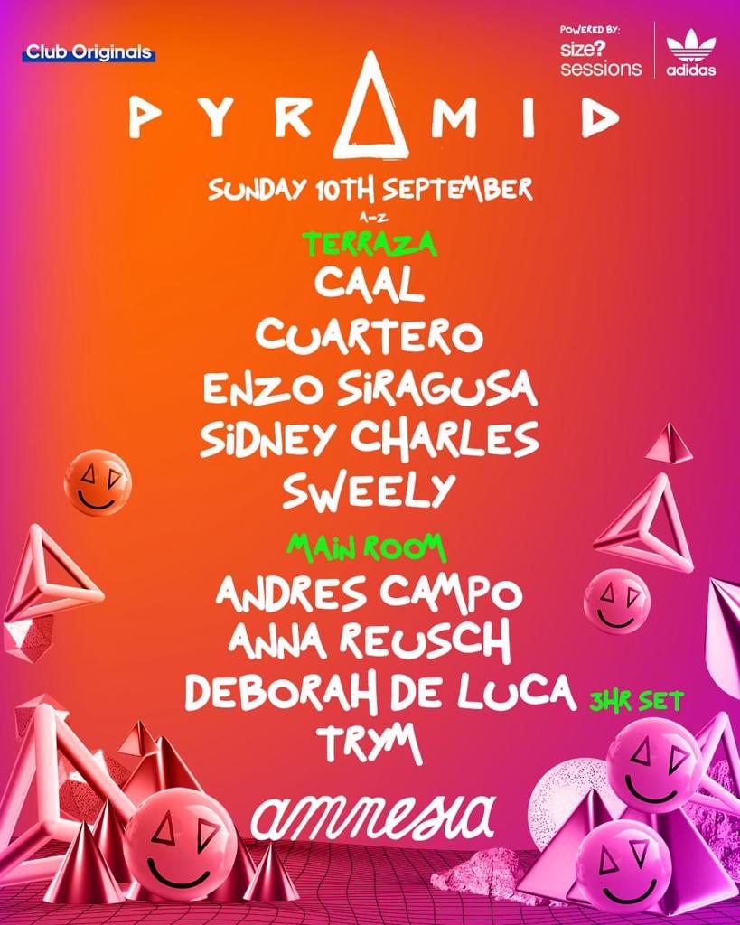 Pyramid at Amnesia Ibiza presents: Sidney Charles, Cuartero, Deborah De ...