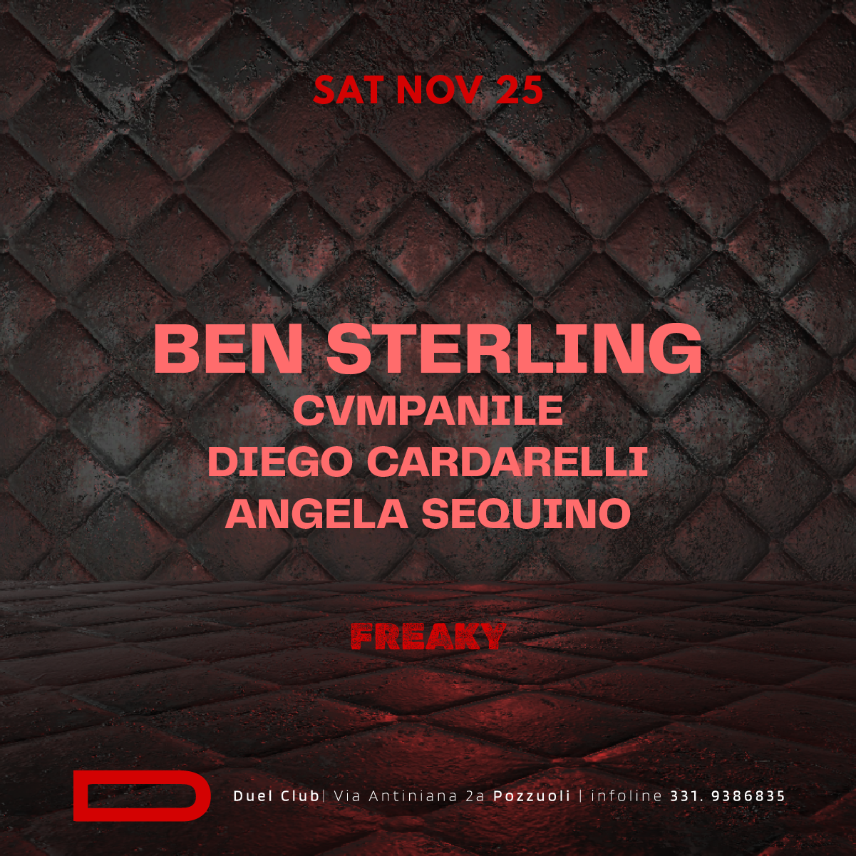 DUEL Club presents Ben Sterling, Diego Cardarelli & Angela Sequino ...