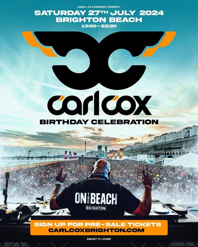 Carl Cox announces the birthday celebration at Brighton Beach! | Ibiza ...