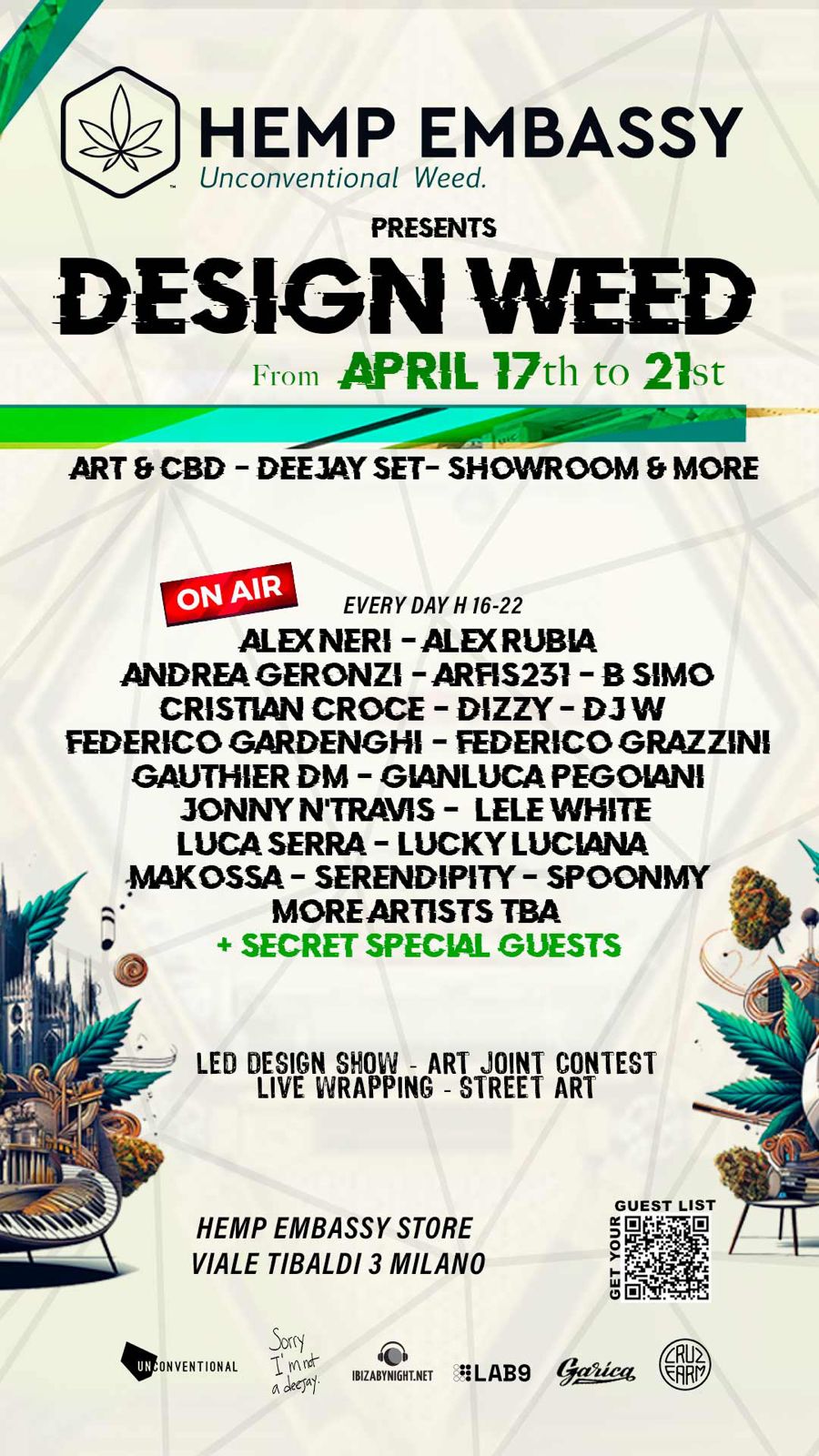 Design weed, the creativity during Milan design Week! | Ibiza by night