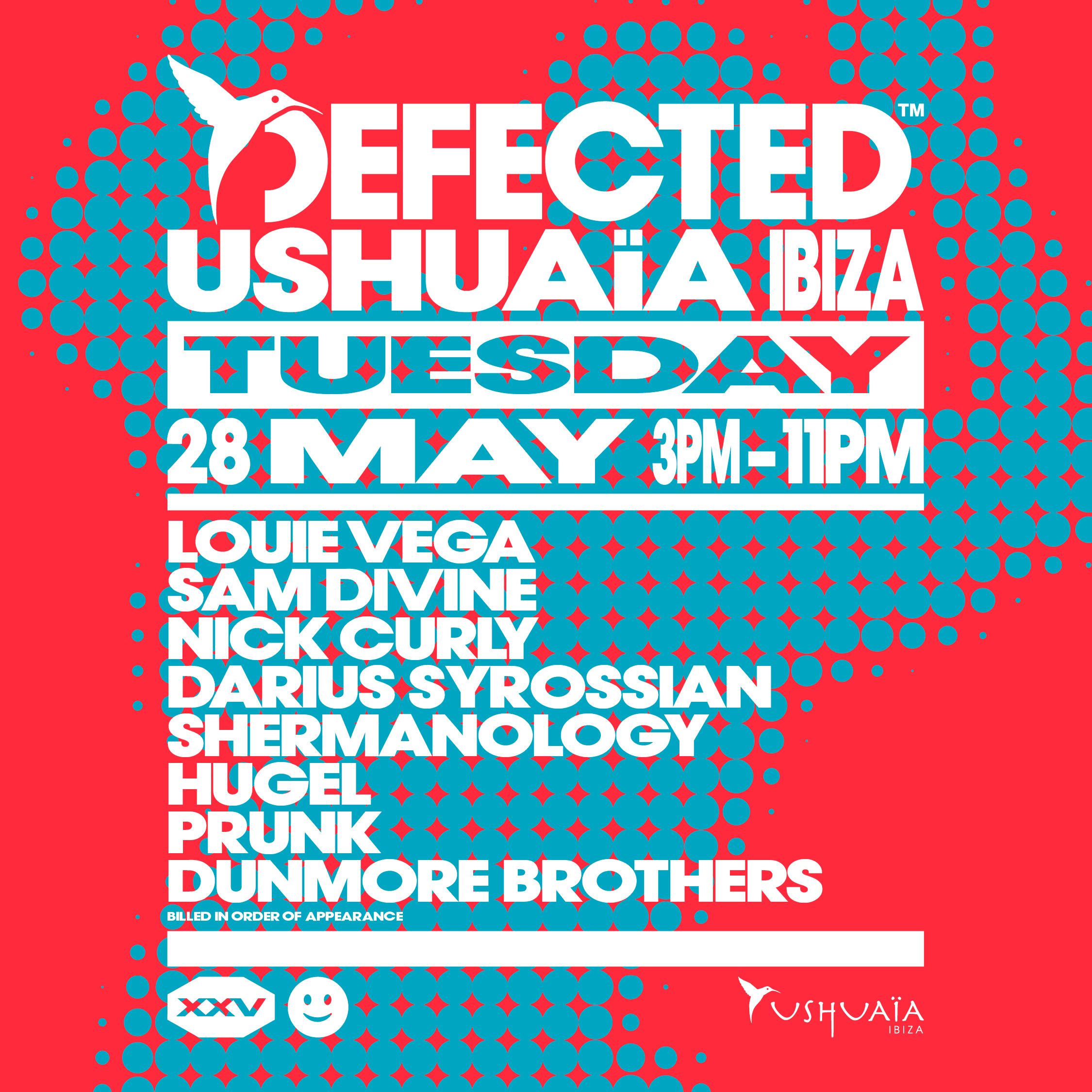 DEFECTED at Ushuaïa Ibiza presents Louie Vega, Sam Divine, Darius ...