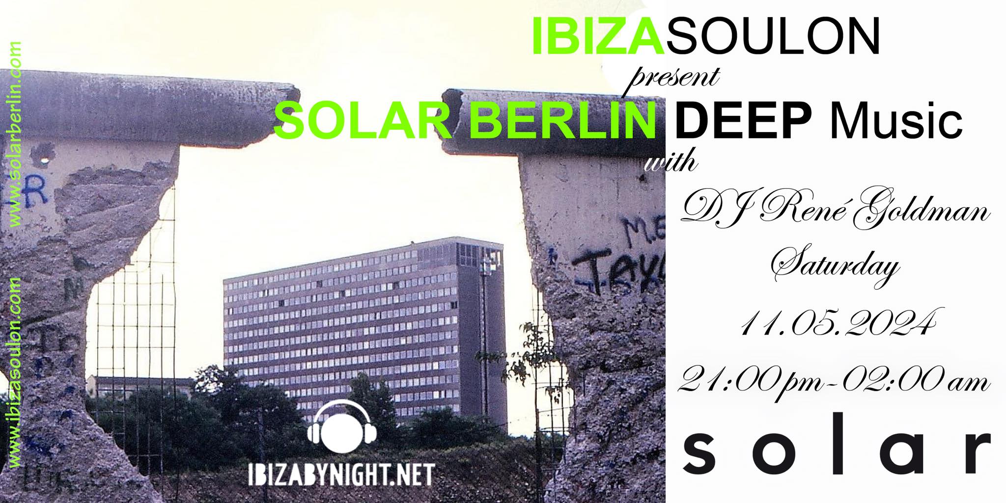 May 11th, 2024, Solar Berlin hosts René Goldman! | Ibiza by night