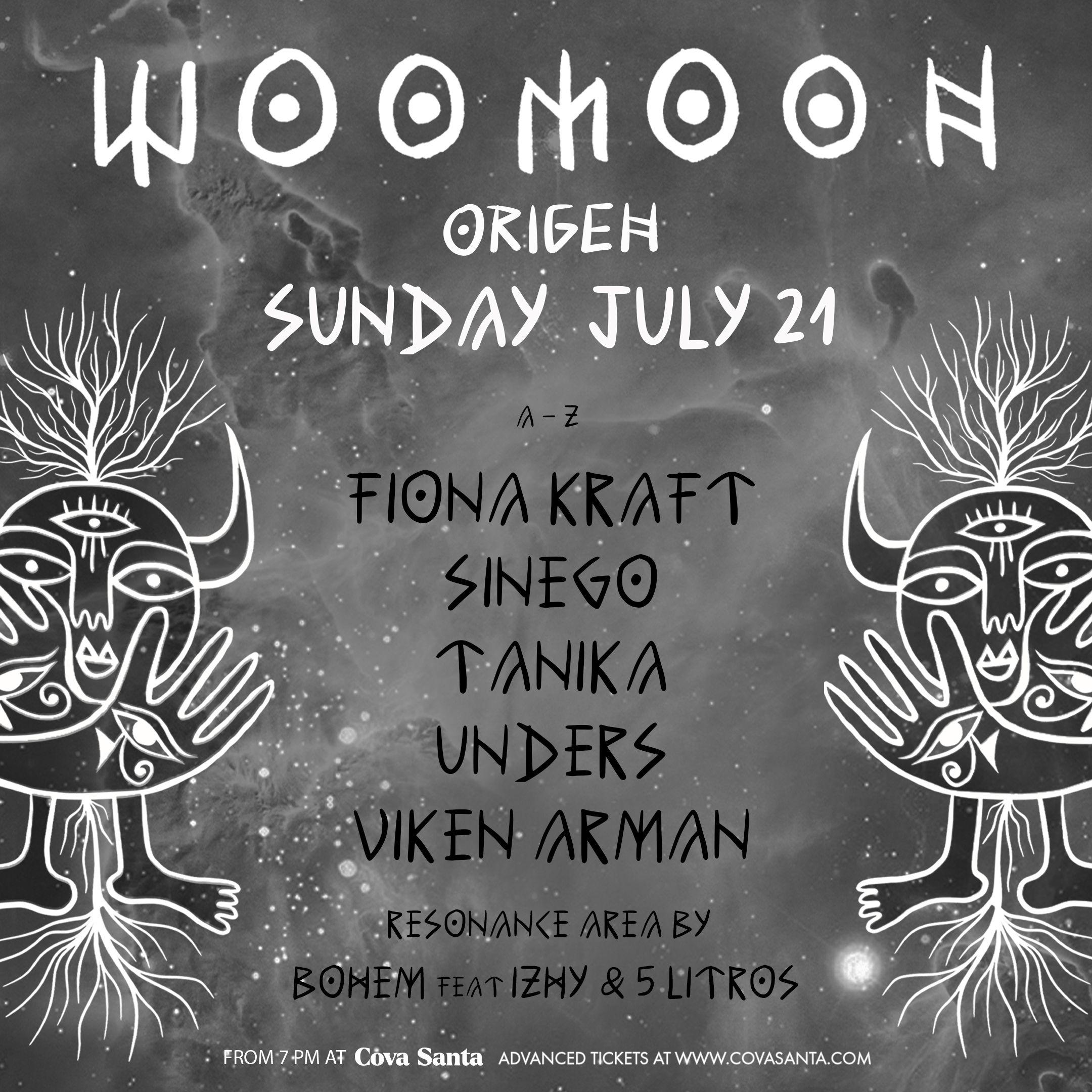 Woomoon at Cova Santa Ibiza, with Fiona Kraft, Sinego, Tanika & more! | Ibiza by night