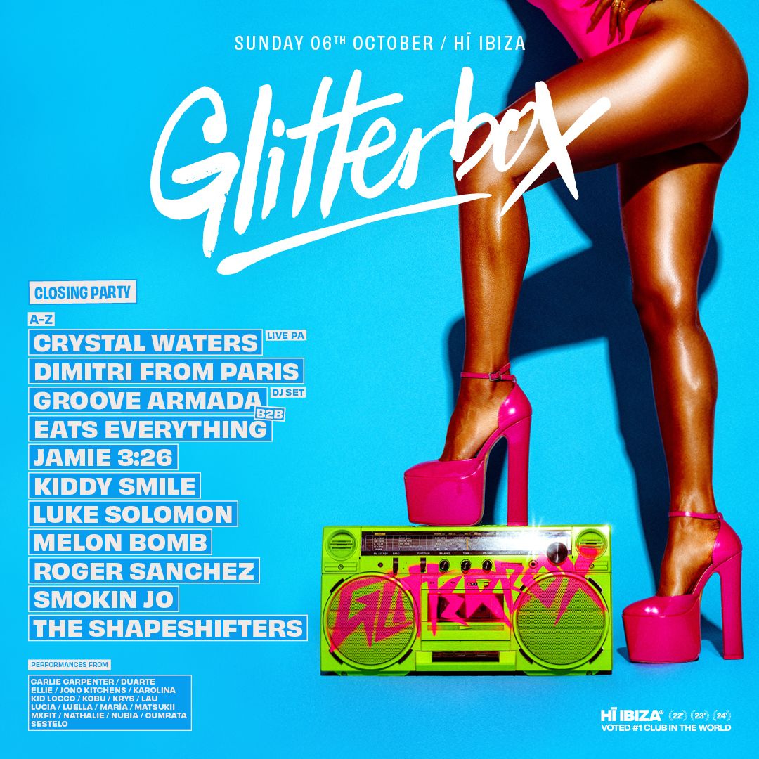 Glitterbox at Hï Ibiza presents Masters at Work, Horse Meat Disco, Dj Harvey, Melon Bomb & many ...