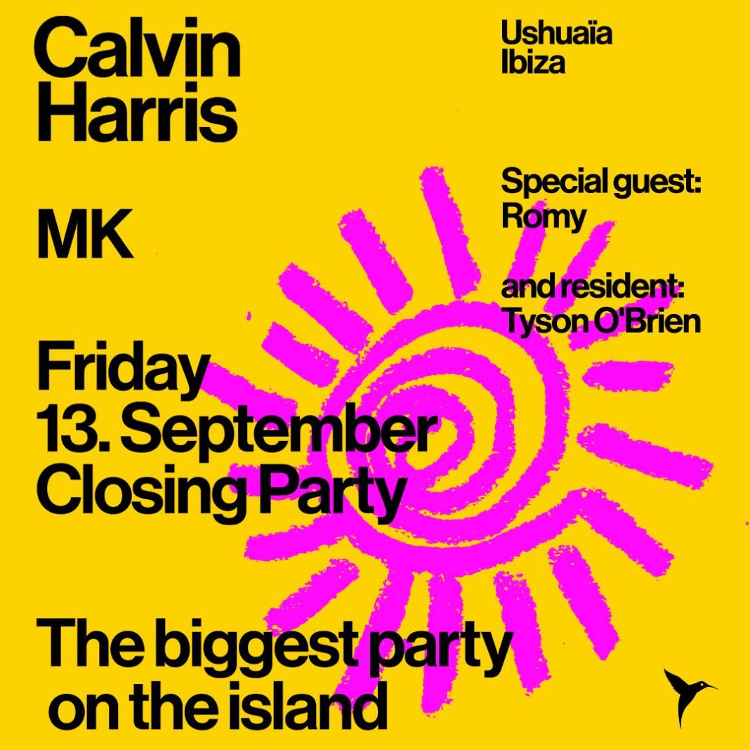Calvin Harris at Ushuaïa Ibiza: the closing party 2024! | Ibiza by night