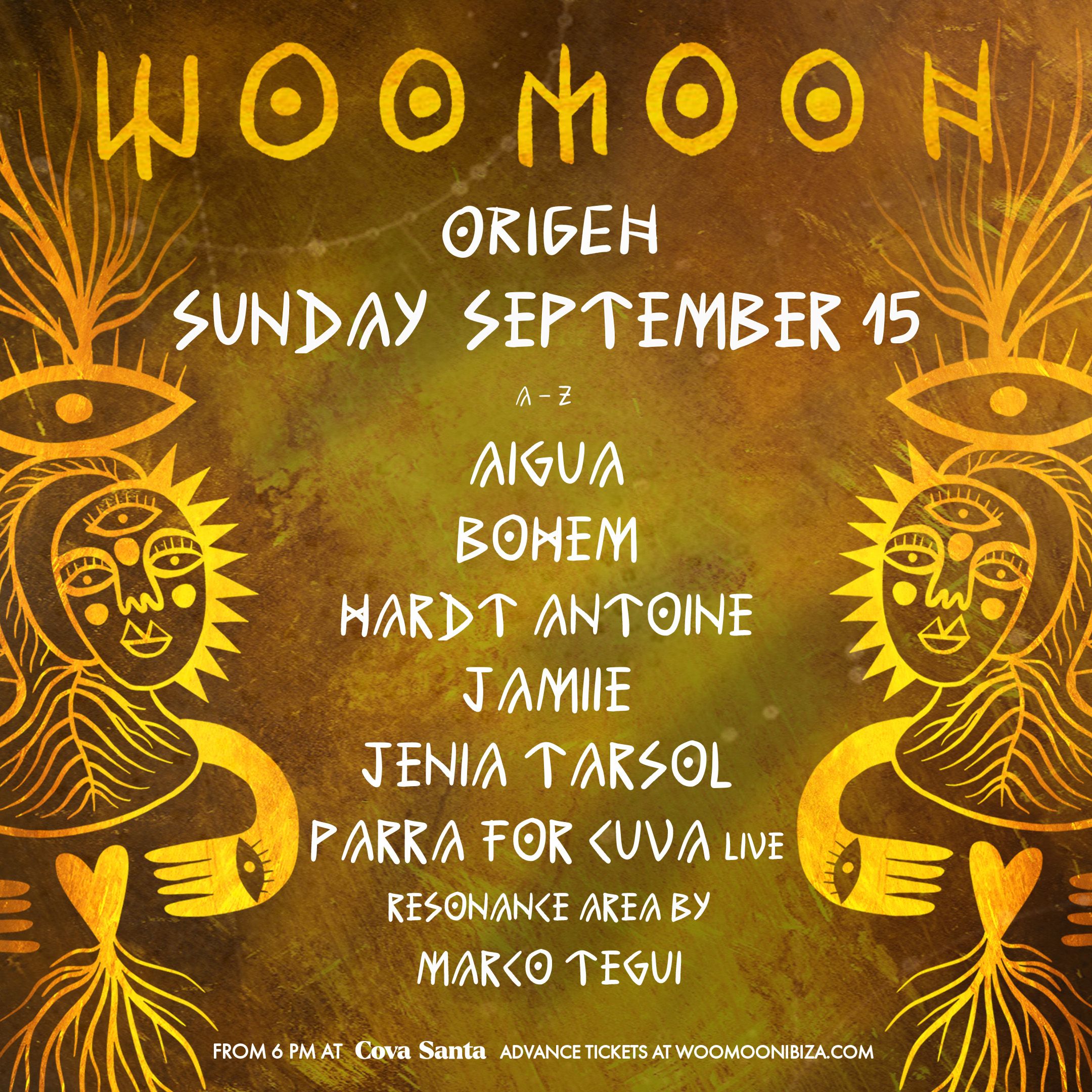 Woomoon- Origen at Cova Santa Ibiza, with Jenia Tarsol, Jamiie & many more! | Ibiza by night