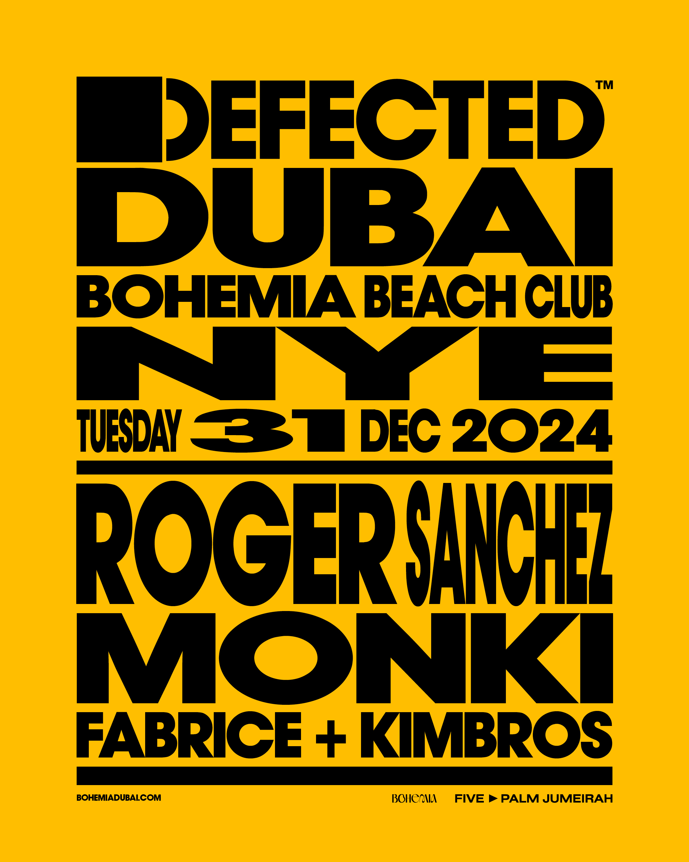 Bohemia Beach Club presents Defected Dubai! | Ibiza by night