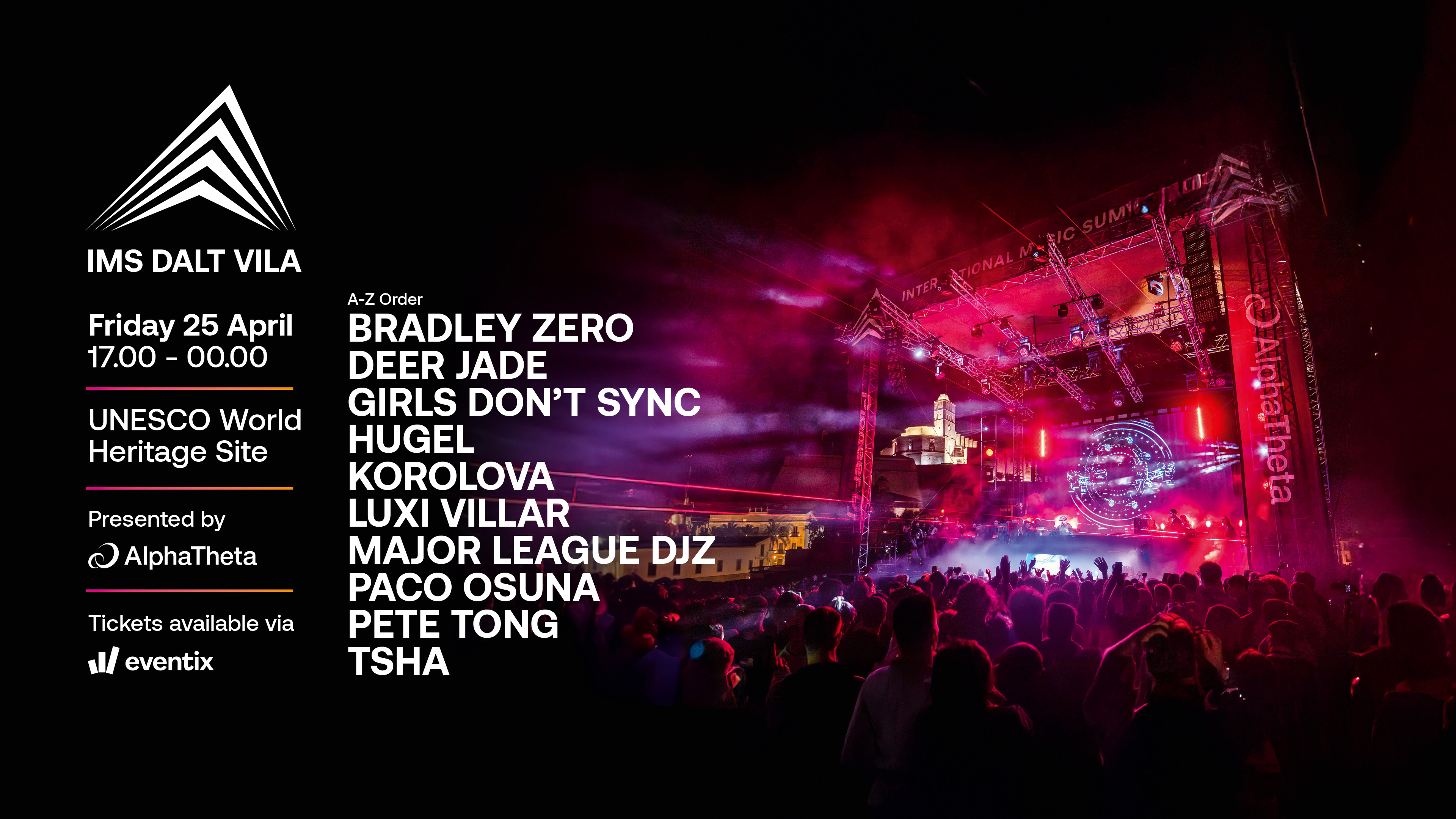 IMS Ibiza Dalt Vila line up 2025 announced! | Ibiza by night