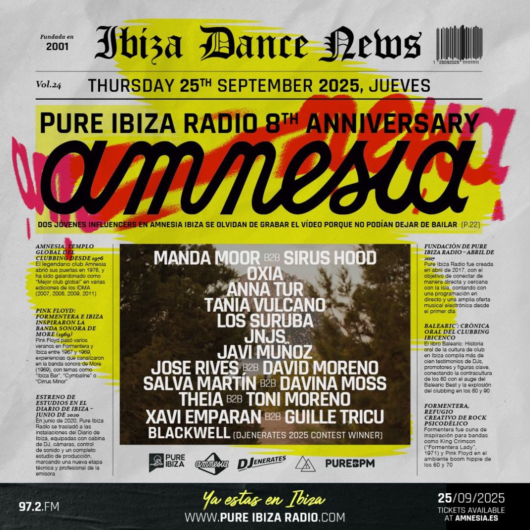 Pure Ibiza Radio: the 8th anniversary at Amnesia Ibiza with Manda Moor ...