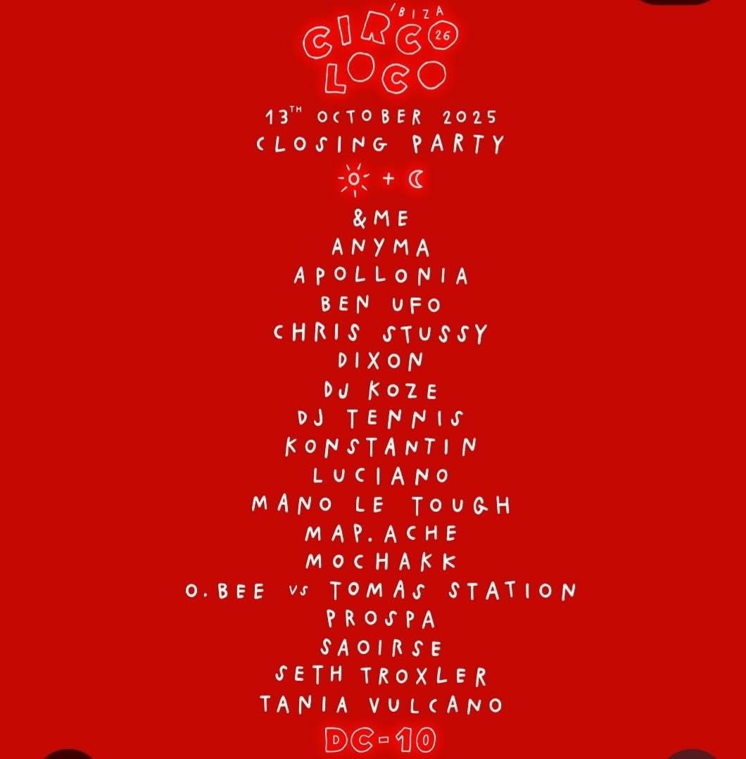 Circoloco Ibiza: the closing party 2025! | Ibiza by night