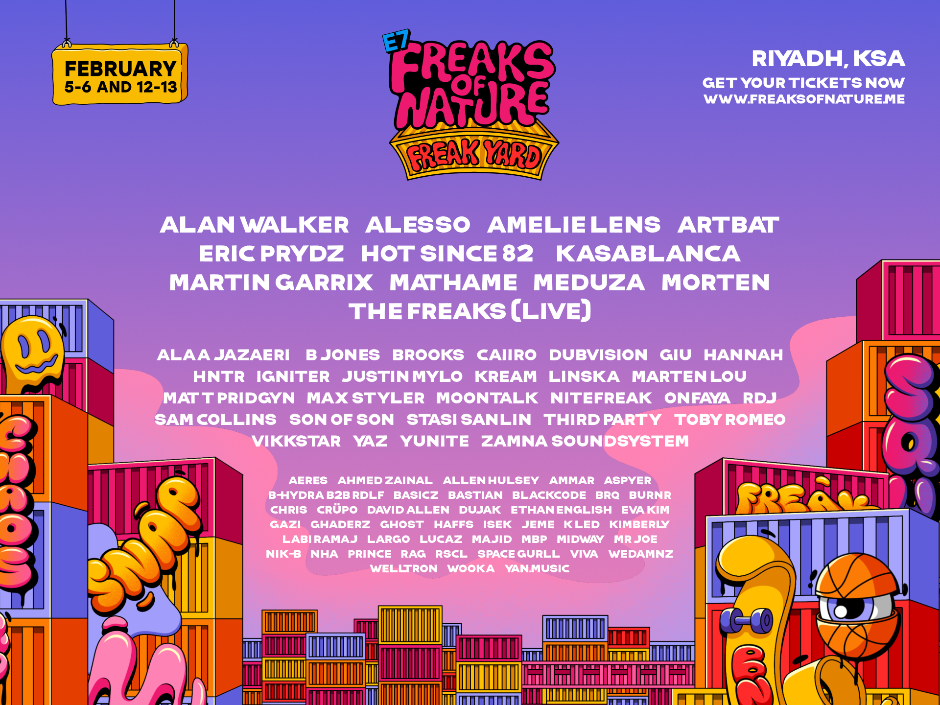 Freaks Of Nature Festival 2026 announces Eric Prydz, Hot Since 82 ...