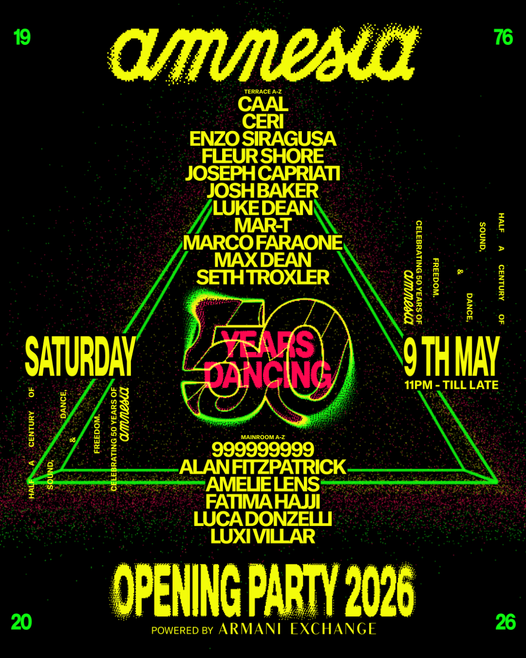 Amnesia Ibiza:the opening party 2026, with Joseph Capriati, Seth ...
