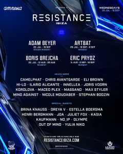 RESISTANCE Ibiza Reveals Season 5 Lineup : CamelPhat, Chris Avantgarde ...